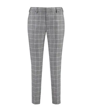 PT TORINO New York Virgin Wool Tailored Slacks - Gray