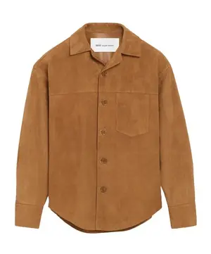 AMI Paris Buttoned Overshirt - Brown