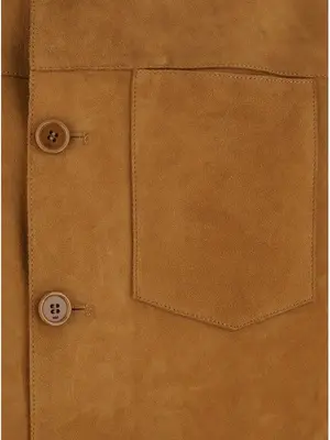 AMI Paris Buttoned Overshirt - Brown