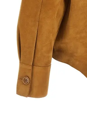 AMI Paris Buttoned Overshirt - Brown