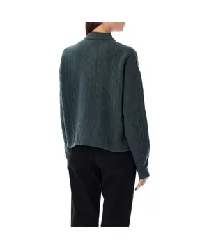 Polo Ralph Lauren Embroidered Cable-knit Polo Shirt