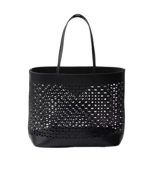 Prada Perforated Leather Tote Bag