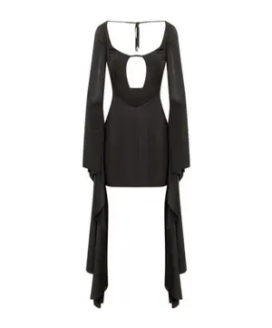 Giuseppe Di Morabito Cut Out Draped Sleeves Mini Dress