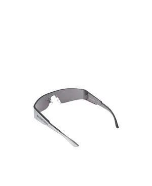 Balenciaga Logo Sports Sunglasses - Gray