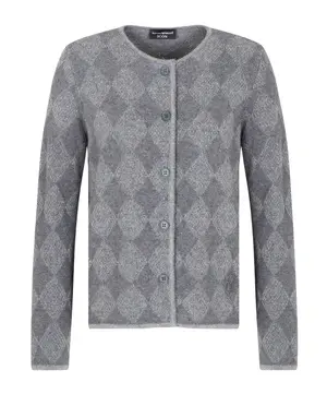 Emporio Armani Diamond-pattern Button Cardigan
