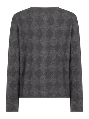Emporio Armani Diamond-pattern Button Cardigan