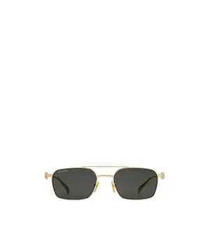 Gucci Rectangular Frame Sunglasses - Shiny Gold