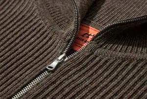 ANDERSEN-ANDERSEN Long Sleeve Zip-up Turtleneck Sweater