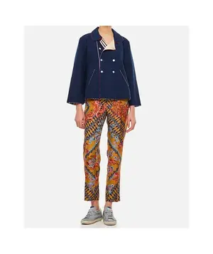 Alberto Biani Printed Graphic Trousers