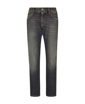 Dolce & Gabbana Slim Cut Jeans - Black