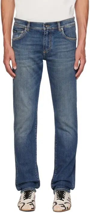 Dolce & Gabbana Slim Cut Jeans - Black