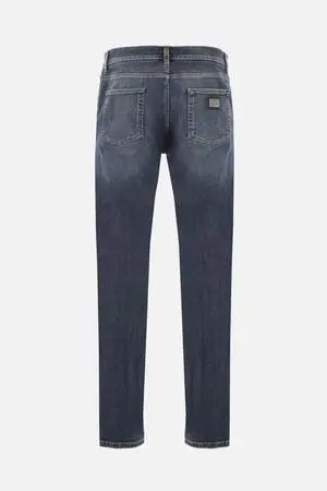 Dolce & Gabbana Slim-cut Jeans With Logo Plaque
