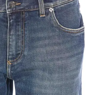 Dolce & Gabbana Slim-cut Jeans With Logo Plaque