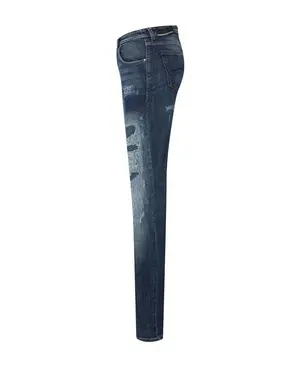 Emporio Armani Skinny Jeans With Distressed Details
