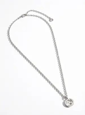 Gucci Interlocking Chain Necklace - Gray