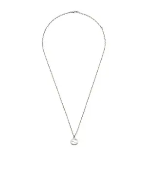 Gucci Interlocking Chain Necklace - Gray