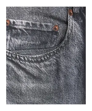 PIERRE-LOUIS MASCIA Belted Waist Denim Trousers - Gray