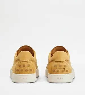 TOD'S Logo Stamped Lace-up Sneakers - Yellow