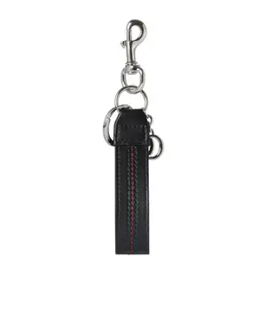 Gucci Double G Keychain With Web Detail