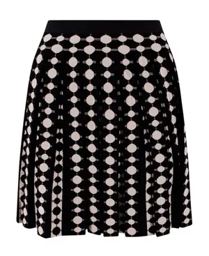 Tory Burch All-over Geometric Pattern Pleated Skirt
