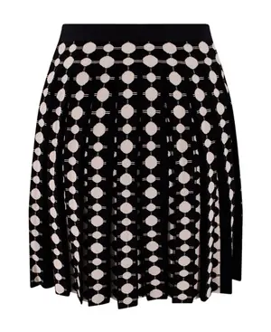 Tory Burch All-over Geometric Pattern Pleated Skirt