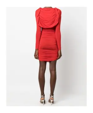 Giuseppe Di Morabito Cowl Neck Ruched Minidress