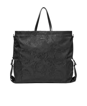 Versace Logo-patch Tote Bag - Black