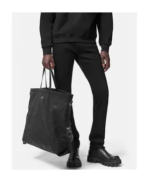 Versace Logo-patch Tote Bag