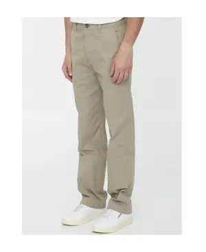 AMI Paris Straight-leg Trousers - Nude