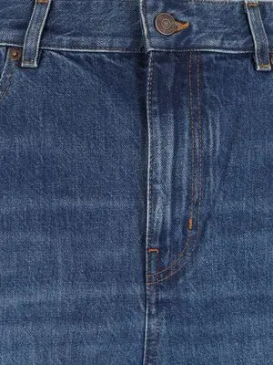 Chloé Logo Patch Wide-leg Jeans - Blue