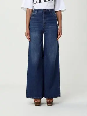 Chloé Logo Patch Wide-leg Jeans