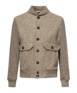 Eleventy Ribbed Cuff Jacket