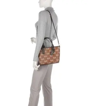 Michael Kors Eliza Logo Embossed Tote Bag