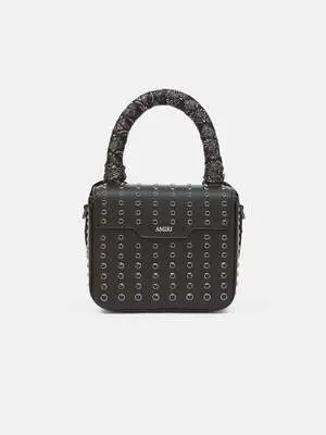 Amiri Micro Ma Stud Bag With Tie Detailed Scarf Accents