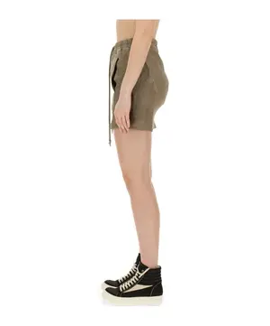 Rick Owens Lido Drawstring Mini Skirt - Brown