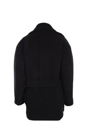 Saint Laurent Zip-up Belted Coat