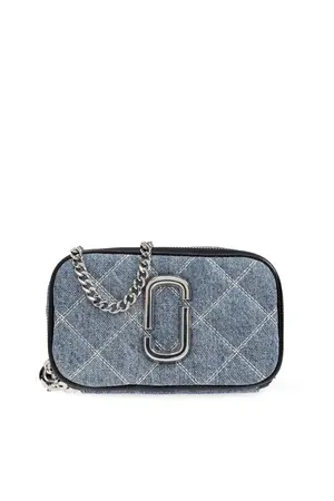 Marc Jacobs Quilted Denim Softshot Bag - Gray