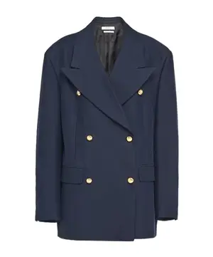 Prada Double-breasted Cotton Satin Jacket