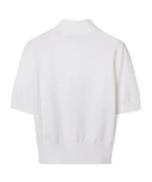 Burberry Knitted Short Sleeve Polo Top