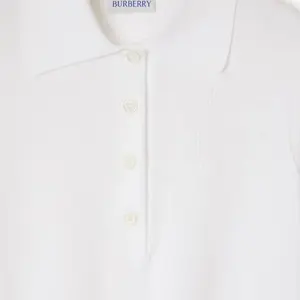Burberry Knitted Short Sleeve Polo Top