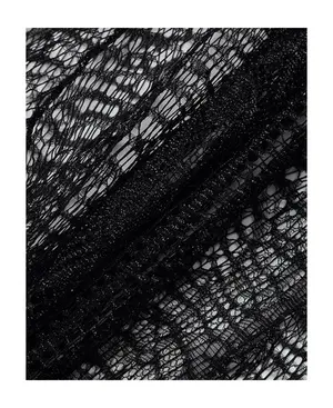 Alberta Ferretti Long Sleeve Lace Dress With Tie Detail