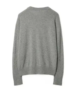 Burberry Logo Intarsia-knit Crewneck Jumper - Gray