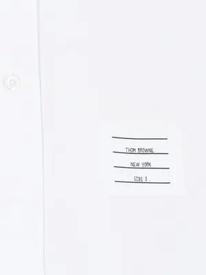 Thom Browne Stripe Detailed Long-sleeved Shirt - No