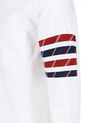 Thom Browne Stripe Detailed Long-sleeved Shirt - No