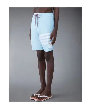 Thom Browne 4-bar Drawstring Shorts - Blue