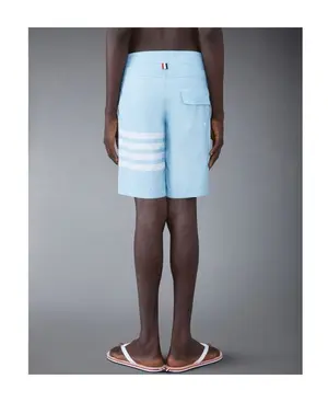 Thom Browne 4-bar Drawstring Shorts - Blue