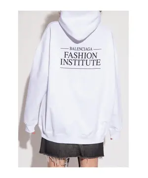 Balenciaga Logo Printed Hoodie