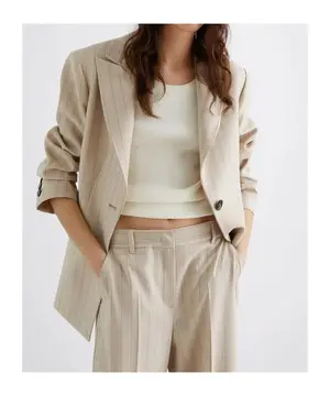 Marella Stretch Canvas Blazer