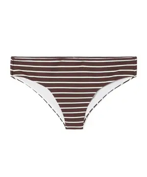 Brunello Cucinelli Striped Bikini Bottoms - Brown