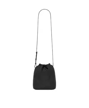 Saint Laurent Rive Gauche Laced Bucket Bag - Black